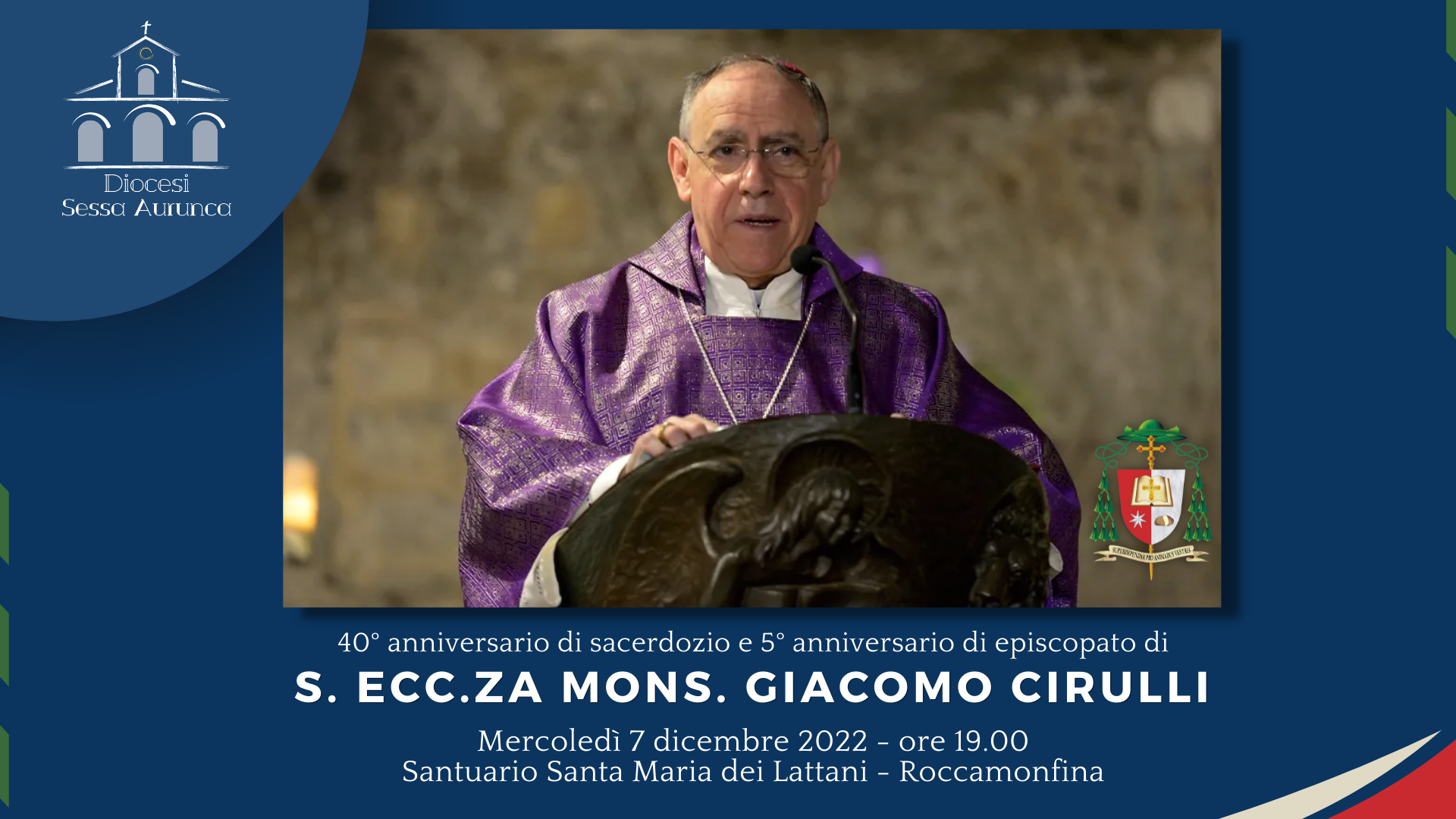 40° anniversario di sacerdozio e 5° anniversario di episcopato di S ...