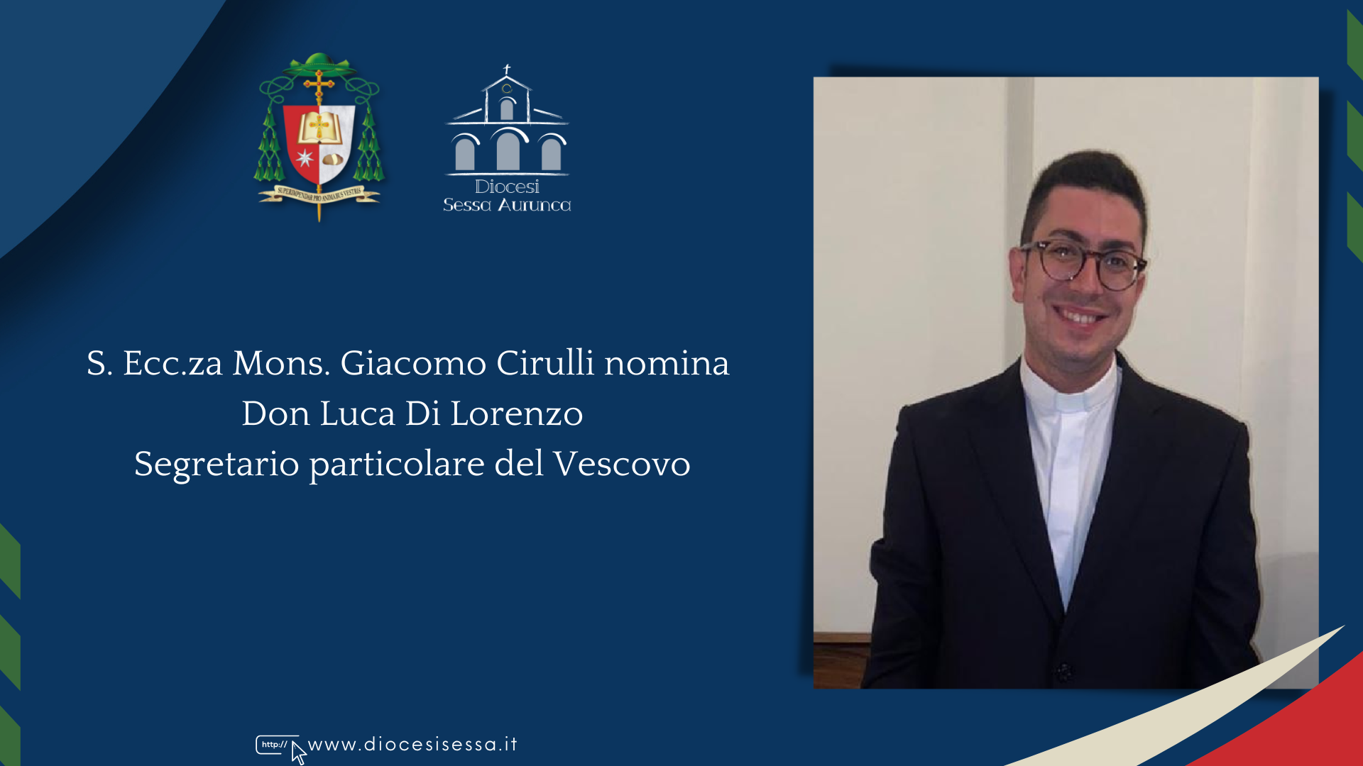 Nomine. S. Ecc.za Mons. Giacomo Cirulli nomina il diacono Don Luca Di ...